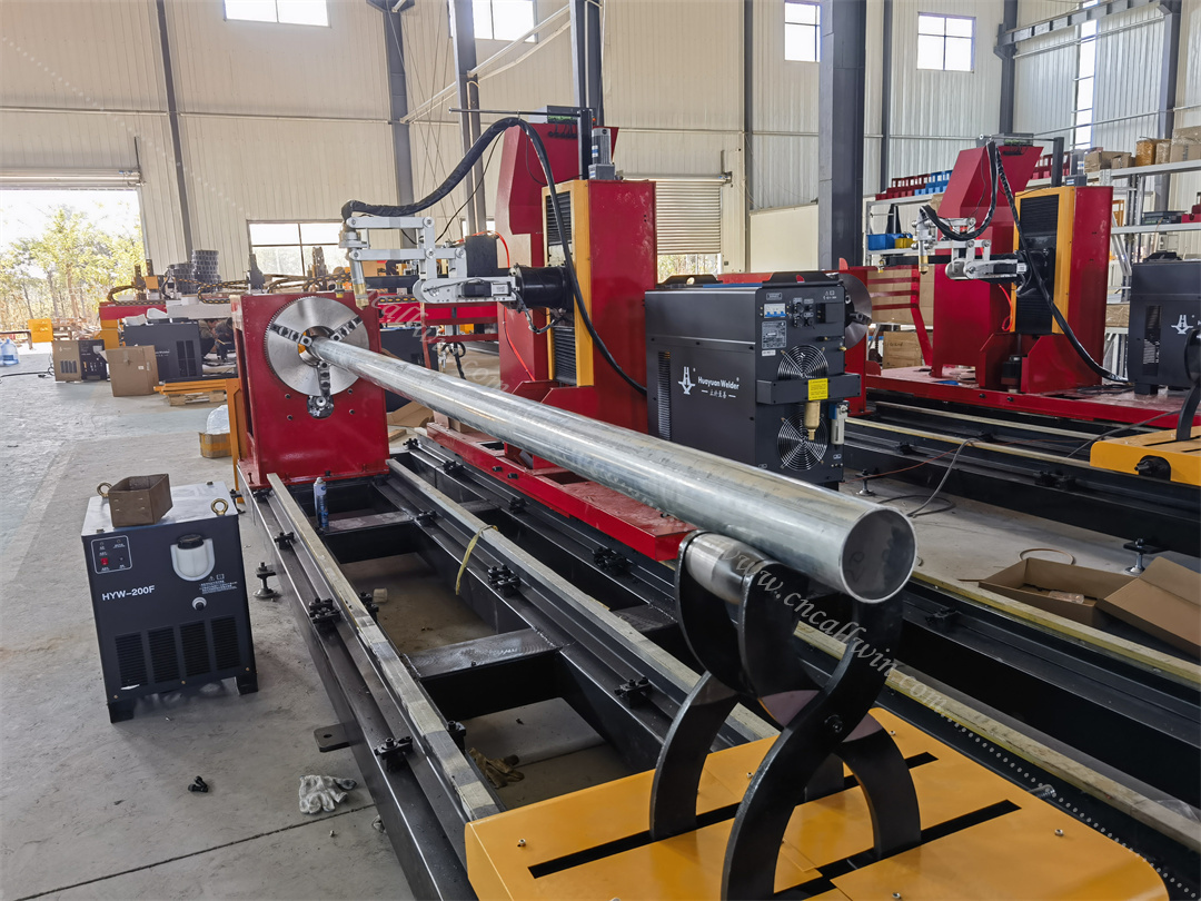 5-axis beveling round pipe plasma cutting machine